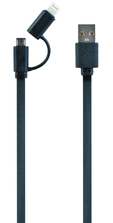 ᐉ Кабель CABLEXPERT USB/Lightning/microUSB 1м (CC-USB2-AMLM2-1M ...
