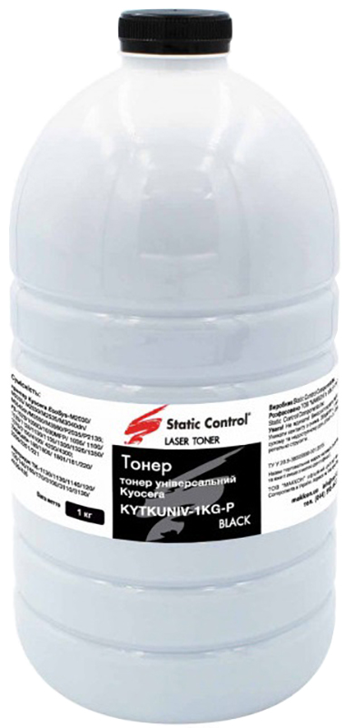 ᐉ Тонер універсальний STATIC CONTROL для Kyocera 1 кг (KYTKUNIV-1KG-P ...