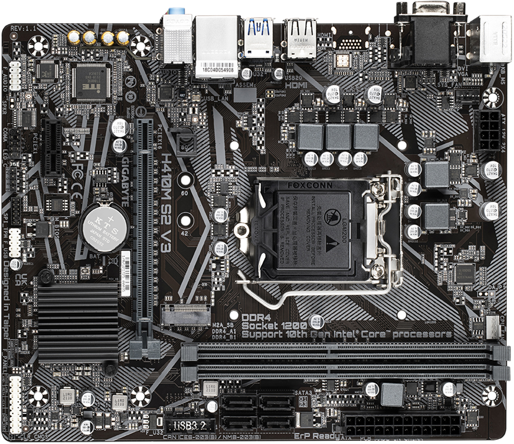 ᐉ Материнська плата GIGABYTE H410M S2 V3 (s1200 H510) mATX — купити в ...