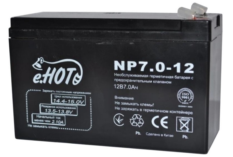 ᐉ Акумуляторна батарея ENOT 12V 7AH (NP7.0-12) AGM — купити в Києві і ...