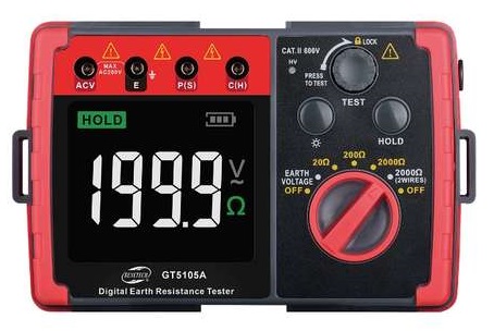 ᐉ Вимірювач опору заземлення BENETECH (0-2000) (GT5105A) — купити в Києві і Україні | Ціна та ...