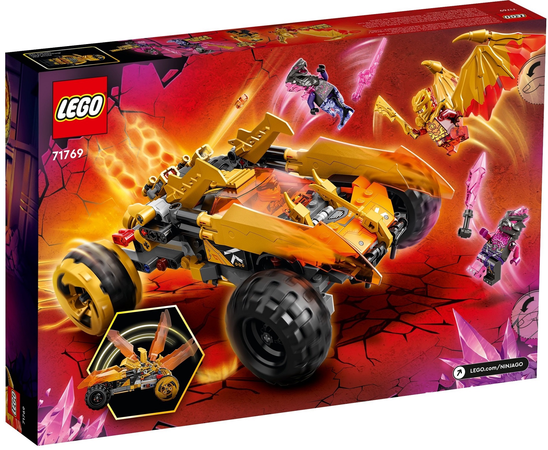 ᐉ Конструктор LEGO Ninjago Крейсер Дракона Коула 384 деталі (71769 ...