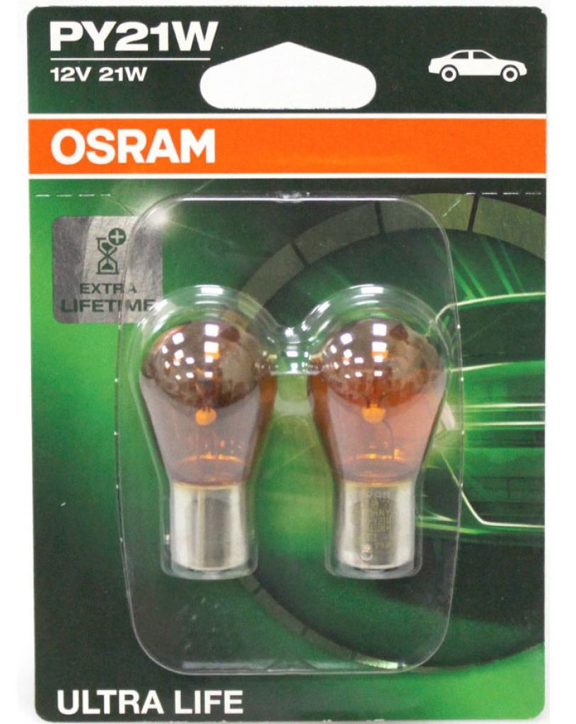 ᐉ Автолампа OSRAM PY21W 21W (OS 7507 ULT_02B) — купити в Києві і Україні | Ціна та відгуки в ...
