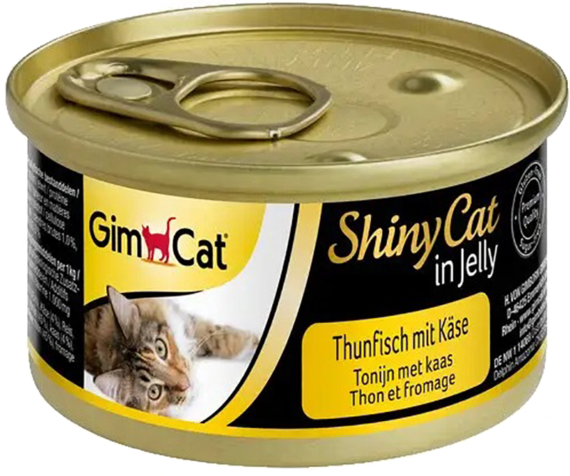 ᐉ Вологий корм для котів GIMCAT Shiny Cat з тунцем та сиром 70 г (G-414300/414188) — купити в ...