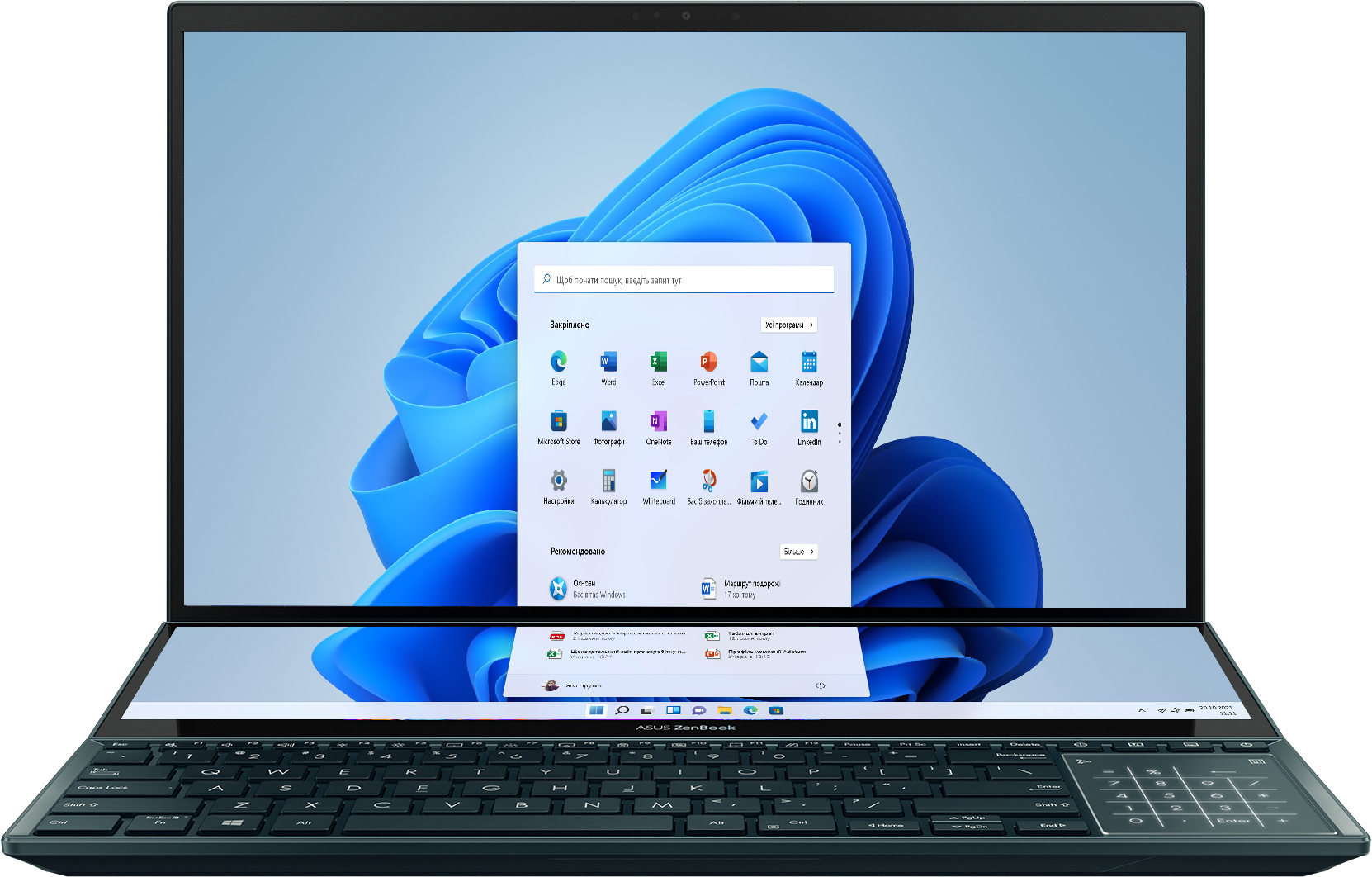 ᐉ Ноутбук ASUS ZenBook Pro Duo 15 OLED UX582HS-H2902X Celestial Blue ...